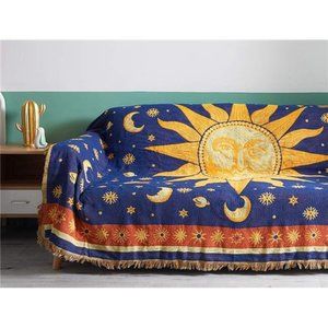 Holiday | 7 X 90 Sun And Moon Blanket Celestial Couch Sheet Cover Hippy ...